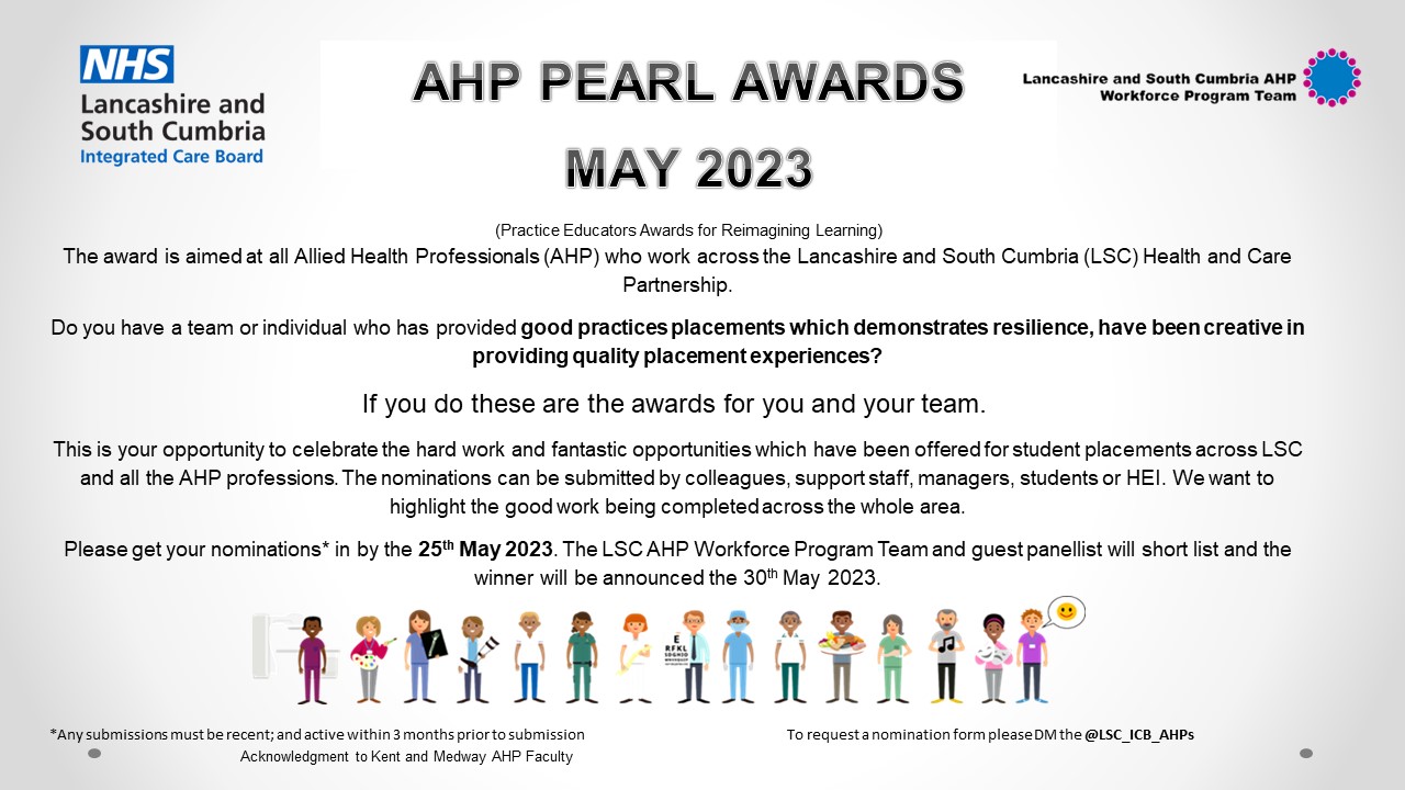 Nominations for the May PEARL Awards - now open! - The Health Academy
